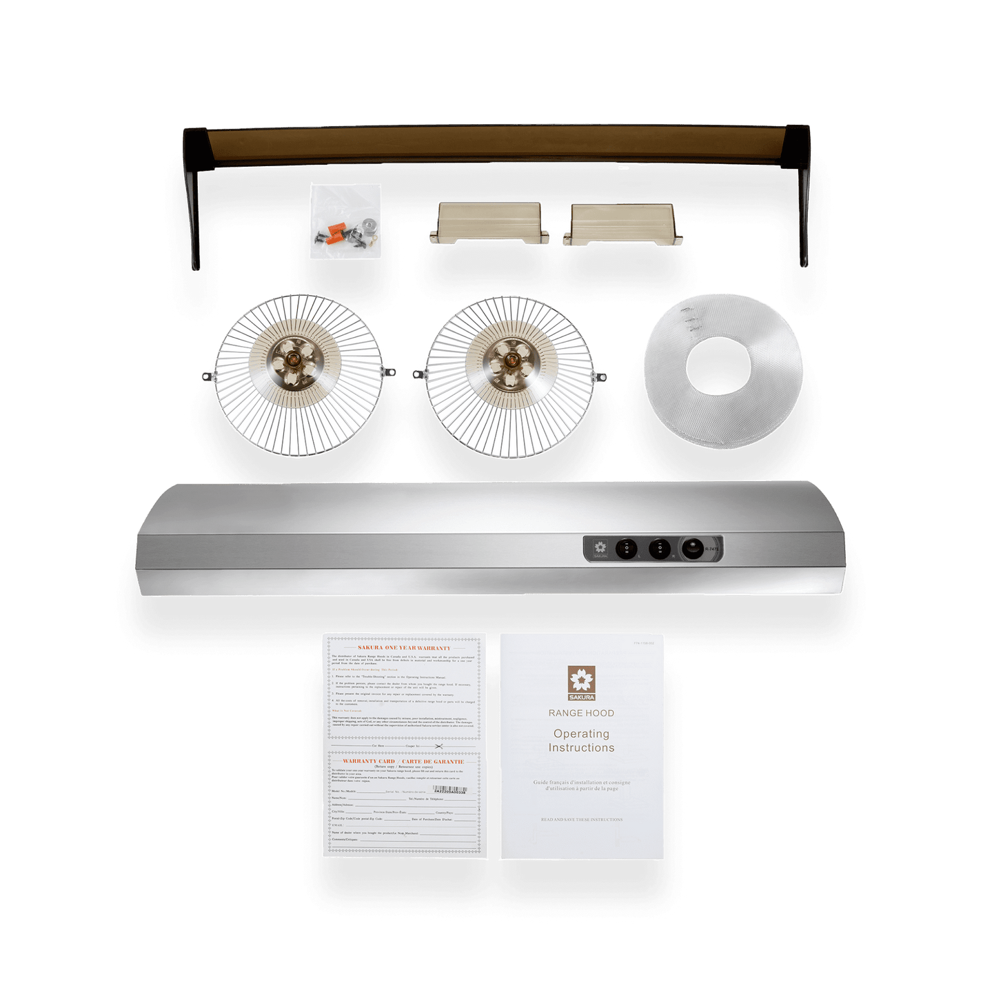 R-747II Sakura 30"or 36“ Range Hood – Sakura Products Co